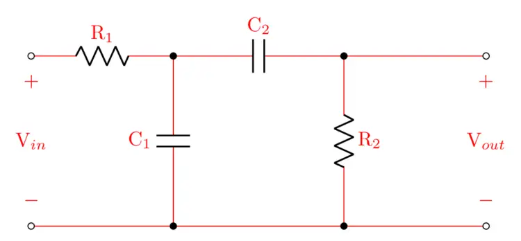 Draw Band Stop Filter with CircuiTikZ - TikZBlog